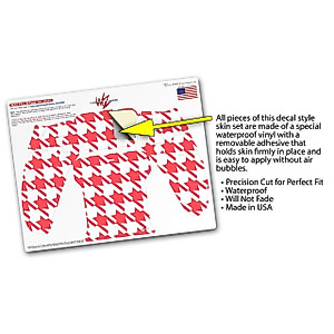 WraptorSkinz Skin Wrap compatible with Sony PS5 DualSense Controller Houndstooth Coral (CONTROLLER NOT INCLUDED)