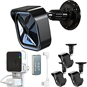 256GB Blink USB Flash Drive and Blink Outdoor Camera Mount, 3 Pack Camera Housing and 360° Adjustable Mounting Bracket with Blink Sync Module 2 Mount(Blink Camera and Module are Not Included)