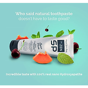 Dr Jen Super Paste Natural Remineralizing Toothpaste with 10% Nano Hydroxyapatite + Fluoride, Dentist Recommended, for Sensitive Teeth, Freshens Breath, Strengthen Enamel (3.4 oz)