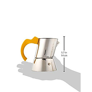 Mepra 1/3-Cup Coffee Maker, Yellow