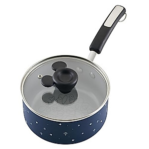 Farberware Disney Bon Voyage Ceramic Nonstick Lid, Dishwasher Safe, Saucepan (2-Quart), Blue