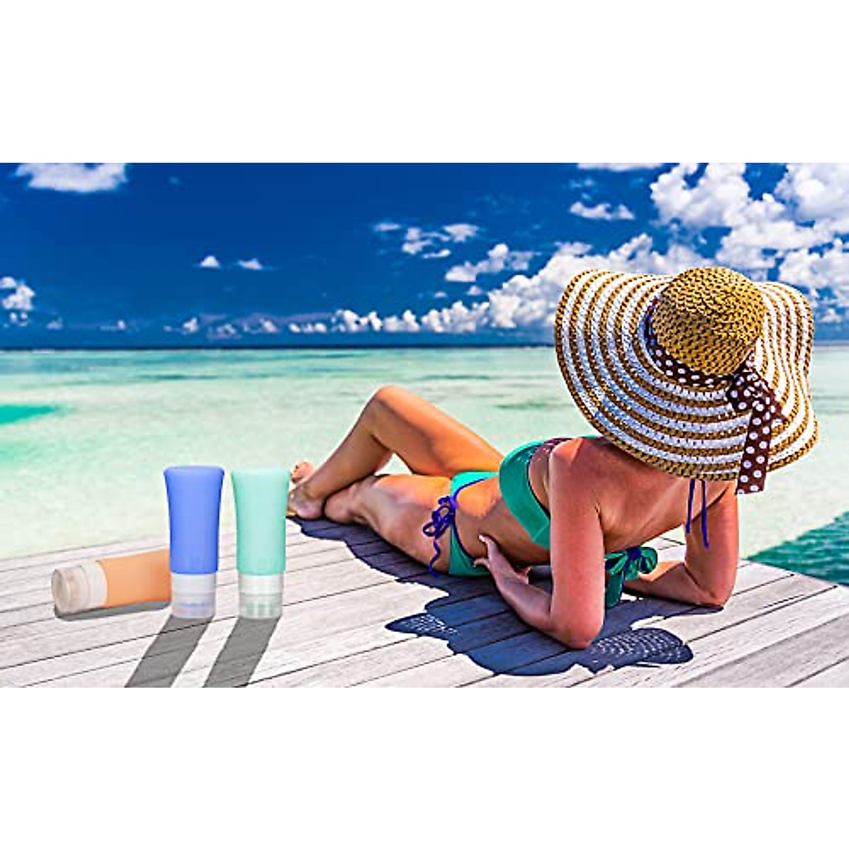 YAMYONE Travel Bottles for Toiletries, Tsa Approved Travel Bottle 3OZ Shampoo Travel Container, BPA Free Leak Proof Travel Tubs Refillable Liquid Travel Accessories for Cometic Shampoo and Lotion Soap