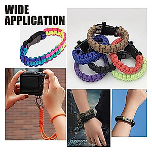 PH PandaHall Jig Bracelet Kit, Adjustable Length Bracelet Maker Kit for Weaving DIY Craft Tools, Including 2 Parachute Cords and 6 Quick Release Buckles