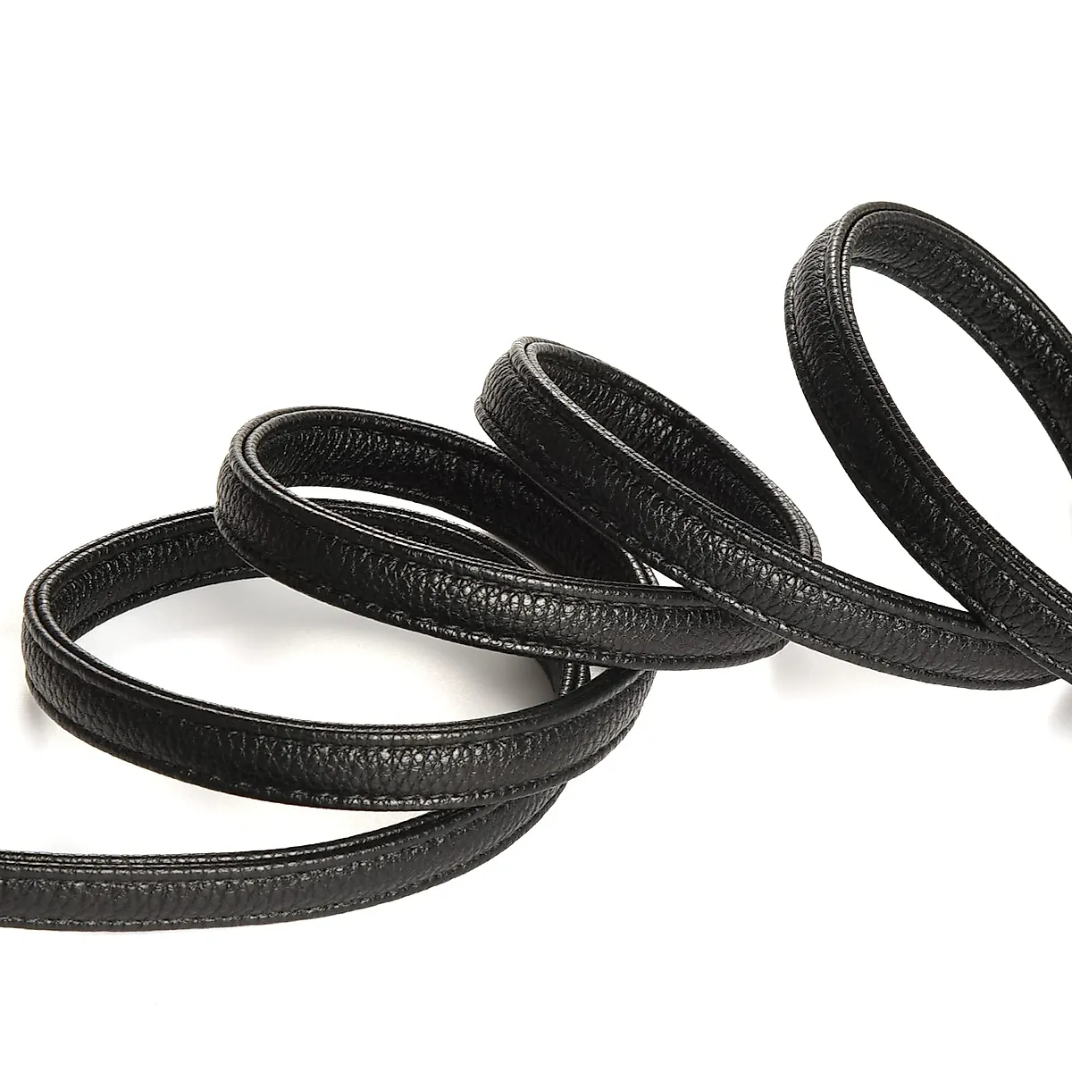 Lystaii Purse Straps Replacement Adjustable Leather Shoulder Purse Straps Replacement for Little Pouch Crossbody Shoulder Bags Black/Gold 51 Inch Long (0.5 Inch Wide)