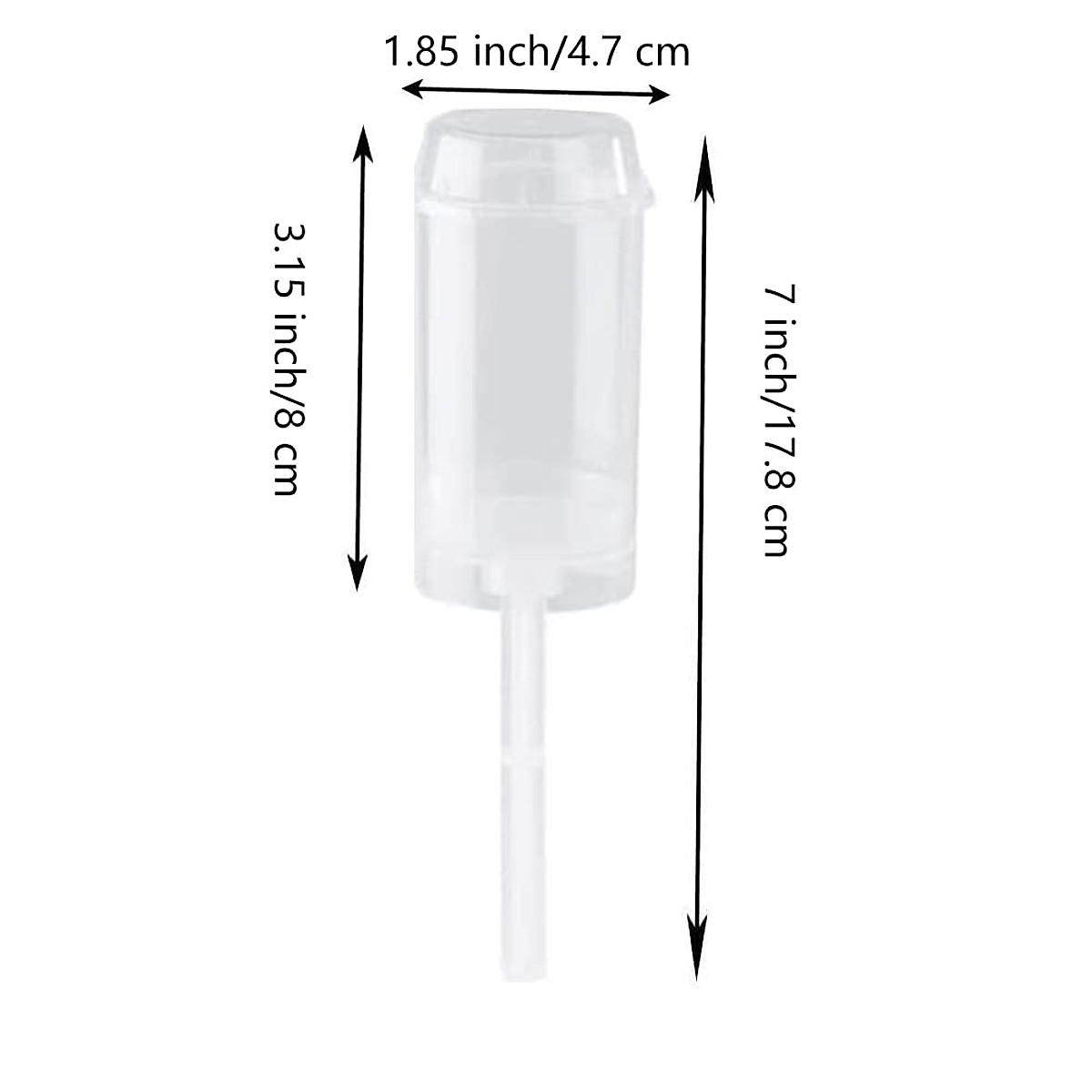 26 Pack Round Shape Clear Push-Up Cake Pop Shooter (Push Pops) Plastic Containers with Lids