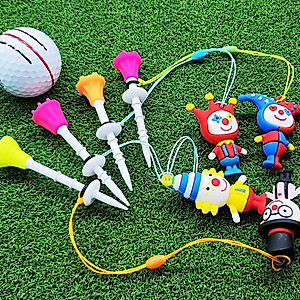 BIRDIE79 Upgraded Premium Big Head(Silicone) Golf Tees 3-1/4 – Height Adjustable – Easy Tee Up -Tee Off with Greater Consistency – Excellent Durability – Golf Tee Hanger – 1Pack (9)