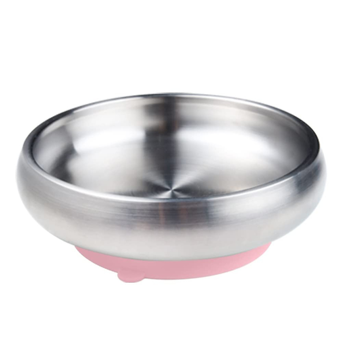 Fgomama x Little.b Double-Walled 18/10 Stainless Steel Cereal Bowl with Suction Base | 20oz / 600ml (pink)