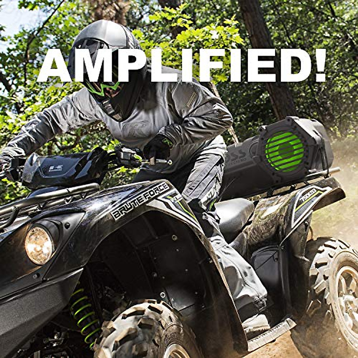 BOSS Audio Systems ATV30BRGB ATV UTV Weatherproof Sound System - 6.5 Inch Speakers, 1 Inch Tweeters, Built-in Amplifier, Bluetooth, Multi-Color Illumination, Easy Installation for 12 Volt Vehicles