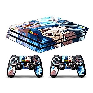 Skin Ps4 PRO - Dragonball Goku Ultra Instinct - Limited Edition Decal Cover ADESIVA Playstation 4 Slim Sony Bundle