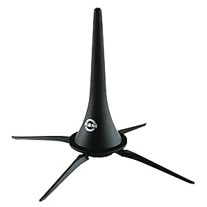 K&M König & Meyer 15222.000.55 Clarinet In-Bell Portable Stand - Lightweight with 4 Leg Folding Base - Fits A and B Clarinets - Stable Secure Base - Professional Grade - Made in Germany - Black