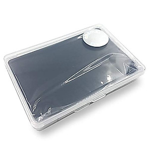 Ebamaz Metal Business Cards Anodized Aluminum Plaque Plate 86X54X0.8mm (Black, Blank,10PCS)