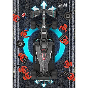 HEBXMF RC Truck 2.4GHz Electric Remote Control Car, 1/18 Scale F1 Racing Car, Strong Magnetic Power Motor Drifting RC Vehicle TPR Hollow Tire The Best Gift for Teenagers