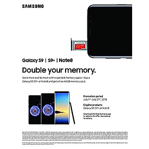 SAMSUNG Galaxy S9+ Factory Unlocked Smartphone 64GB - Midnight Black