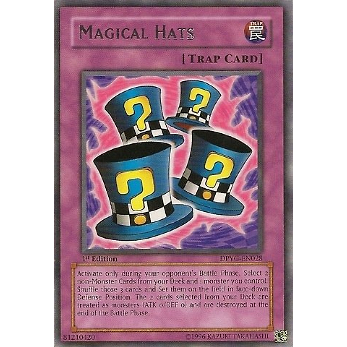 Yu-Gi-Oh! - Magical Hats (DPYG-EN028) - Duelist Pack Yugi Moto - Unlimited Edition - Rare