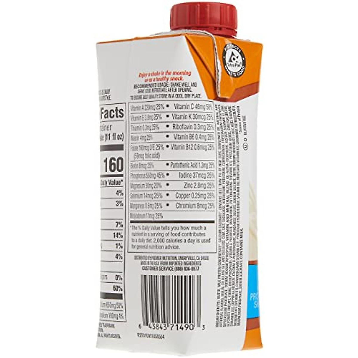 Premier Protein Premier Caramel High Protein Shake, 11 Fl Oz (Pack of 15)