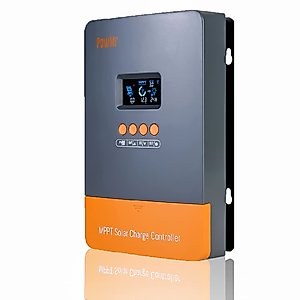 SOGTICPS MPPT 60A Solar Charge Controller w/0 Layer LCD Display,Lithium Battery Reactivation,12V/24V/36V/48V Battery System Charge Regulator for AGM, Gel, Flooded and Lithium