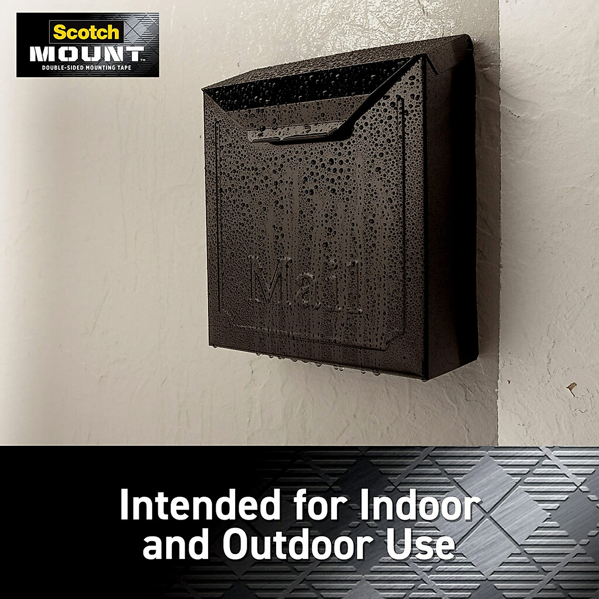 Scotch 414H-ST 051141397252 Extreme Mounting Tape, 8 Strips, Black