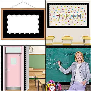 Black Bulletin Board Border Scalloped Border Trim for Classroom 52ft One Roll