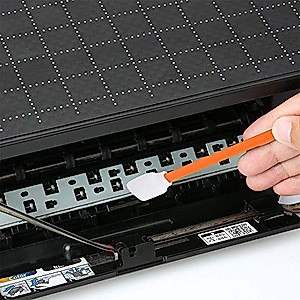 Wellgler's Foam Cleaning Swab,for Electronics, Camera, Optical Lens Cleaning and Clean Inkjet Printer (200pcs Orange)