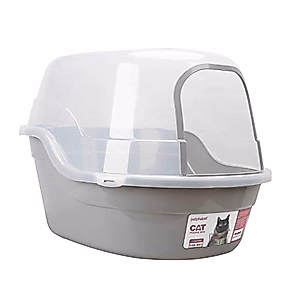 Petphabet Jumbo Hooded Cat Litter Box, Extra Large