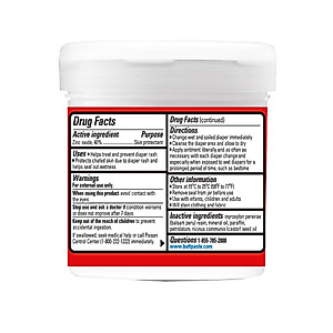 Boudreaux's Butt Paste Maximum Strength Diaper Rash Cream, Ointment for Baby, 14 oz Flip-Top Jar