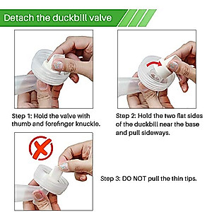 Replacement Duckbill Valves and Silicone Membrane for Spectra S2 Spectra S1 and 9 Plus Breastpumps, Replace Spectra Valve and Silicone Diaphragm; Not Original Spectra Pump Parts Accessories by PumpMom