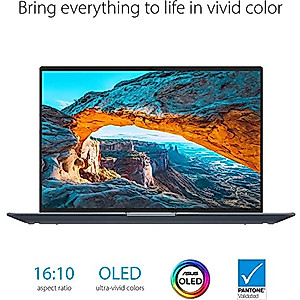 ASUS 2023 Newest Zenbook 14 Inch 2.8K 16:10 OLED Thin Light Business Laptop, Intel Evo 14Cores 12th Gen i7-12700H Up to 4.7Ghz, 16GB RAM, 1TB SSD, Fingerprint, Backlit KB, WiFi 6E + CUE Accessories