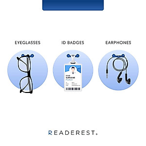 Readerest Magnetic Holders for Glasses, Magnet Pin, (2 of steal w/Crystal and a Black w/Cyrstal) Eyeglass magnets for women and men, Name Badge Holder, Pins onto your shirt to keep your glasses safe