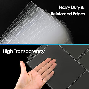 MaxGear Photo Sleeves for 3 Ring Binder 30 Pack - (4x6, for 180 Photos)，Archival Photo Pages Photo Album Refill Pages Photo Sheet Protector Page Protectors 8.5 x 11, Each Page Holds Six 4x6 Pictures