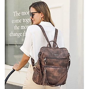 CLUCI Backpack Purse + Small Belt Bag for Women