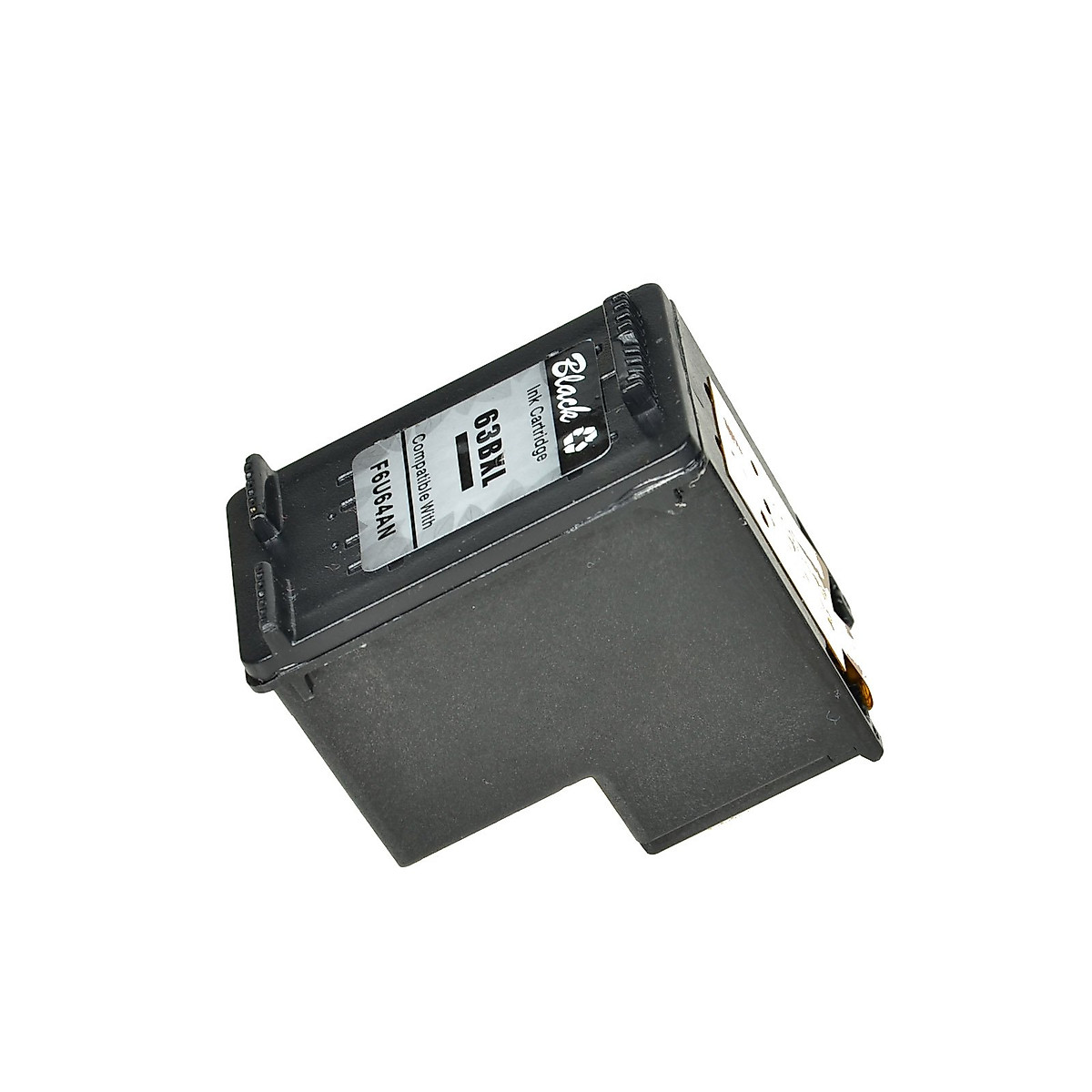 KCMYTONER High Yield Remanufactured 63XL 63 XL 63BXL Black Ink Cartridge Compatible for HP OfficeJet 5255 5258 4650 Envy 4520 4516 Deskjet 2130 Printer, Show Ink Level with The Latest chip - 1 Pack