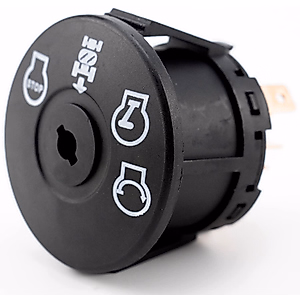 Lawn Mower Ignition Switch 4 Position with Key for Craftsman,532193350 193350 Lawn Mowers Key Switch,Compatible with AYP,Husqvarna,Sears,Poulan Pro Riding Lawn Mower Tractor
