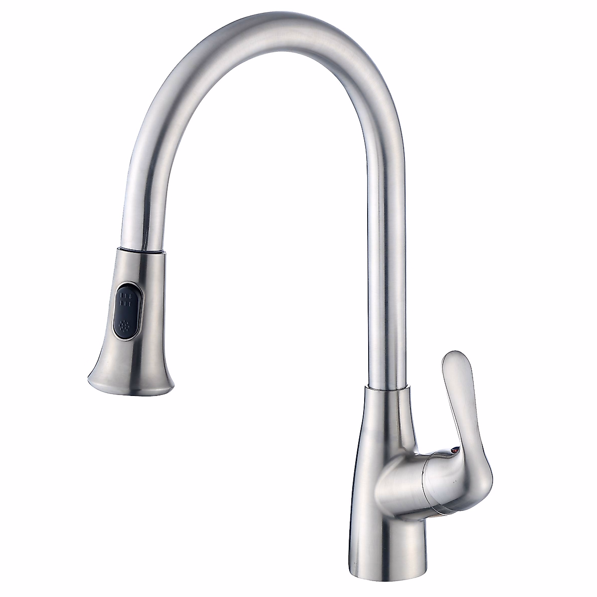 Derengge Stainless Steel Kitchen Faucet Single Handle Pull-Down Kitchen Sink Faucet,Faucet for Farmhouse, Camper, Laundry, Rv, Bar,KF-058-SS