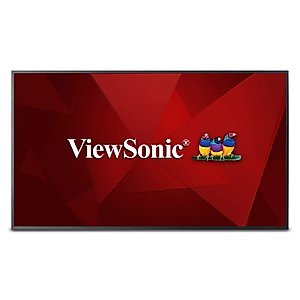 ViewSonic CDE5010 50 Inch 4K UHD Commercial LED Display with 350-nit Brightness Wide Viewing Angles Ethernet LAN Built-in Media Player HDMI DVI