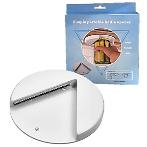 Sadis Jar Opener | Original Under Cabinet Bottle Opener & Jar Lid, Jar Opener for Weak Hands & Seniors with Arthritis - Open Any Size Jar & Can – Kitchen Gadgets Must Have, White, (generic)