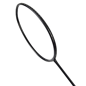 LANGNING Ultralight Badminton Racket Set, 9U 62gram Tension Full Carbon Fiber Black Badminton Racquet(Air9U Plus) (62)