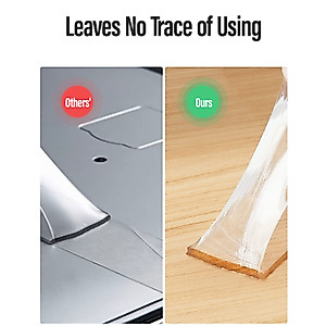 UALAU Double Sided Tape with Cutter, 16.5FT Heavy Duty Removable Washable Grip Mounting Tape for Home/Office/Car Decor, Fix Carpet Mats