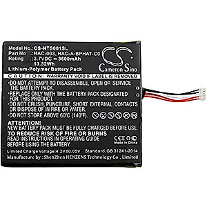 3.7V Battery Compatible with Nintendo HAC-003, HAC-A-BPHAT-C0, HAC-S-JP/EU-C0, Switch HAC-001