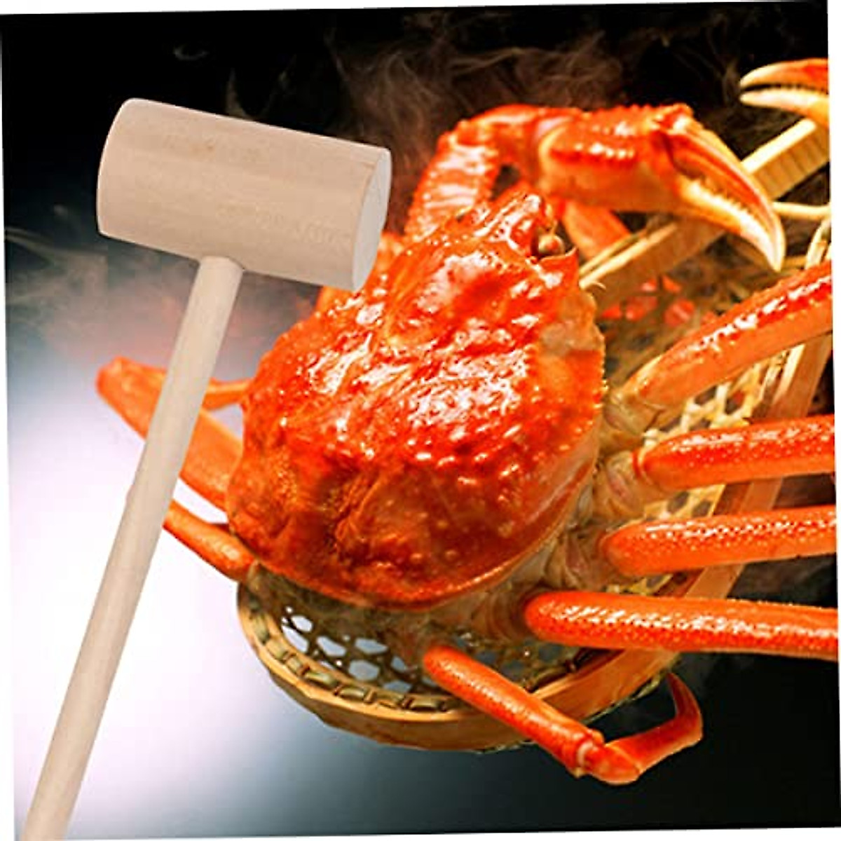 20pcs Wooden Hammer Kidcraft Playset Cajas Para Fresas Con Chocolate Wood Tools Seafood Crab Crackers Seafood Hammer Wood Beat Wood Mallet Food Mallet Household Bench