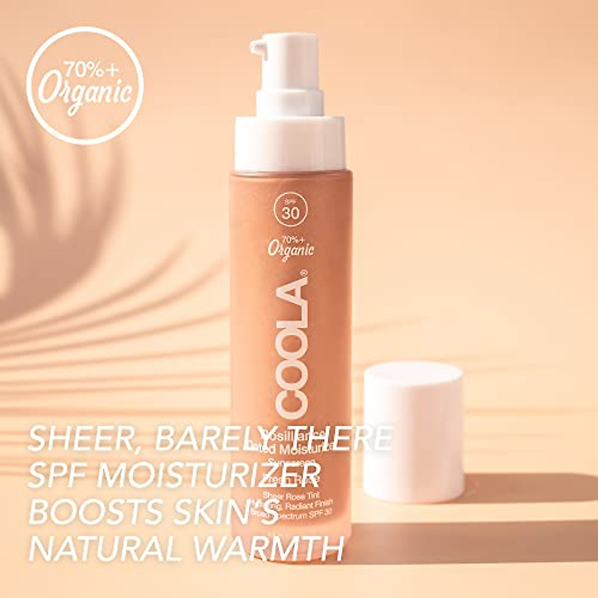 COOLA Organic Rosilliance BB Cream with SPF 30, Tinted Moisturizer Sunscreen & Foundation, Dermatologist Tested, Fresh Rose, 1.5 Fl Oz