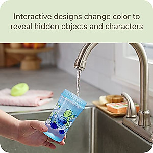 NUK Hide 'n Seek Hard Spout Cup | Sippy Cup with Color-Changing Designs | 2 Pack