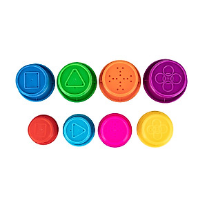 Driddle Colorful Stacking & Nesting Cups - 8 Cups Fun Color Learning Toy - Great Bath & Beach Toy for Baby Toddler & Kids - Preschool Game