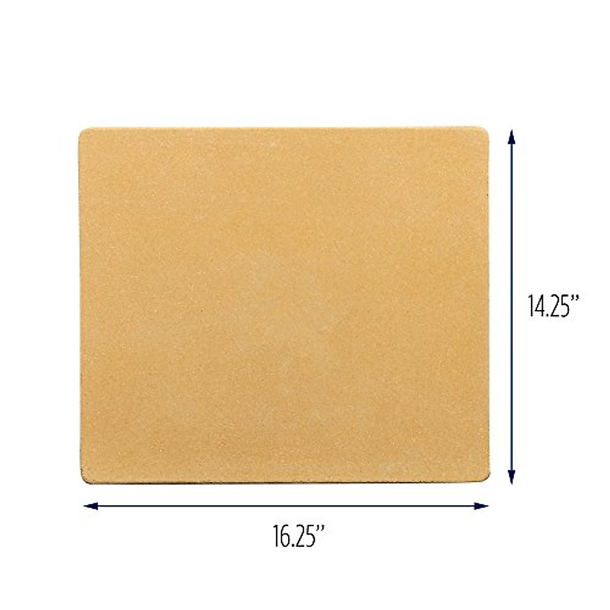Honey-Can-Do KCH-09011 Pizza Stone, 14" x 16", natural clay