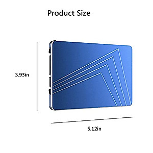 Giuioy 2.5Inch Mobile High-Speed Solid State Drive, Portable Laptop Internal Solid State Drive, for Laptop, Desktop PC, Anti-Shock and Anti-Drop