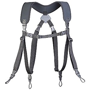 OP/TECH USA Dual Harness, Uni-Loop, Regular (6501062), Black