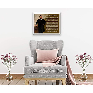 The Man in the Arena Print - Theodore Roosevelt Quote, Inspirational Home and Room Wall Decor, Motivational Poster Gifts, Men's Bedroom Decor, Choose Unframed Poster or Canvas Art Prints