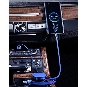 66W Retractable Multi 3 in 1 Charging Cable 3.6FT Super Fast Charger Cable with Type C/Micro USB/IP for iPad Pro, Phone 14/13/12,Samsung S23/S22/S21,PS5,Huawei,Tablets,C Charger and More(2Pack,Blue)