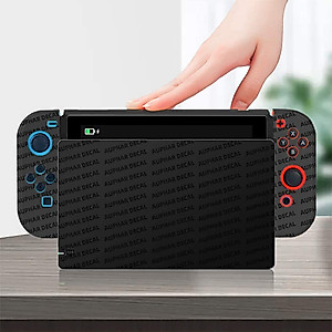 Stitch Vinyl Skin Decal Stickers for Nintendo Switch OLED Model 2021, Anime Protector Wrap Cover Protective Faceplate Full Set Console Joy-Con Dock (223)