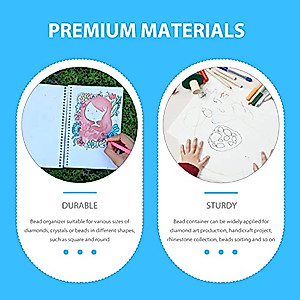 Ciieeo 1 Set Multifunctional Turning disc Roller Diamond Art pens Diamond Tools Art Storage Diamond Art Tools Art Trays Grinder Drill Pen Bead Storage Plastic Diamond Drawing Organizer 5d