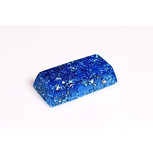Handmade 2.25u Enter Keycap Thick Resin Translucidus Backlit Key Cap OEM Profile for Cherry MX Gaming Mechanical Keyboard (Blue)
